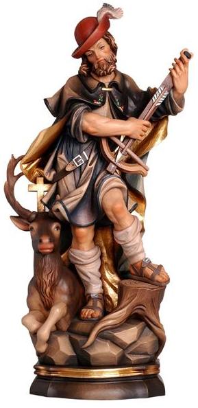 Heiliger Hubertus aus Holz geschnitzte Heiligenfigur