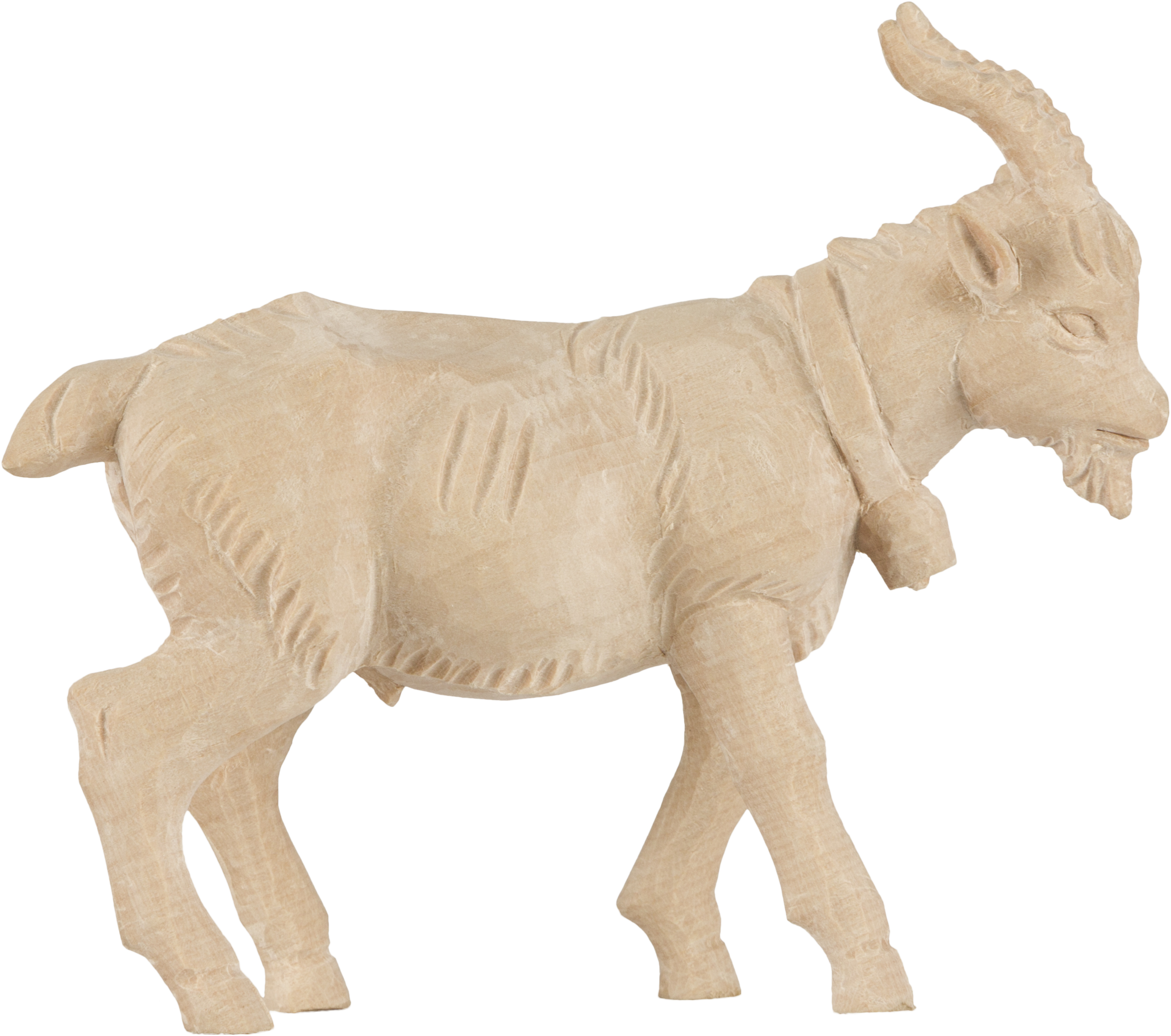 Allgäu Krippe, Zirbe, Linde, handgeschnitzt, Ziegenbock