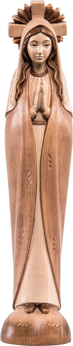 moderne Madonna mit Kind, aus Holz geschnitzt