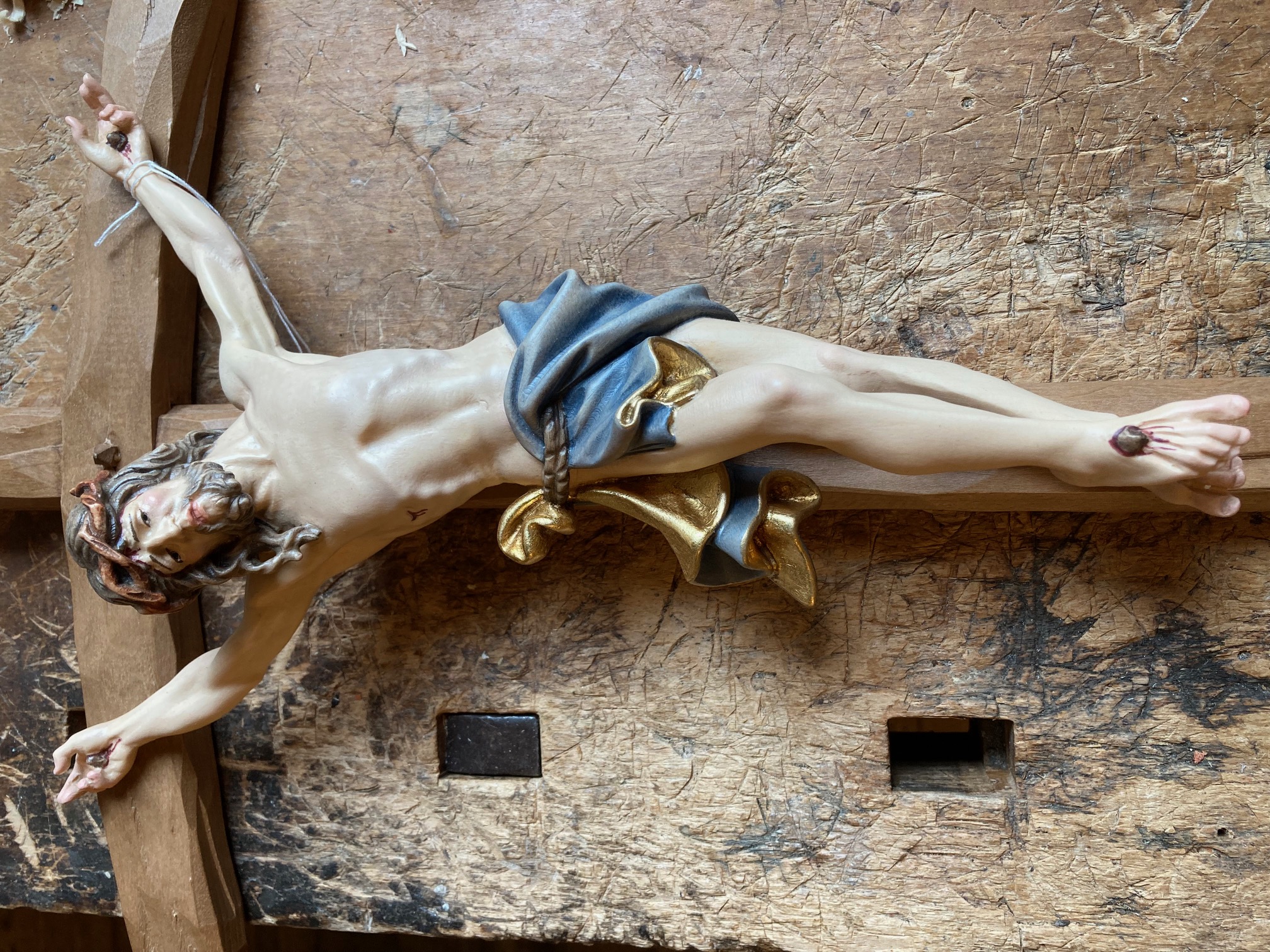 Jesus Kreuz Holz Geschnitzt