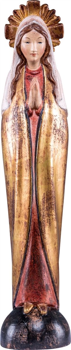 moderne Madonna mit Kind, aus Holz geschnitzt