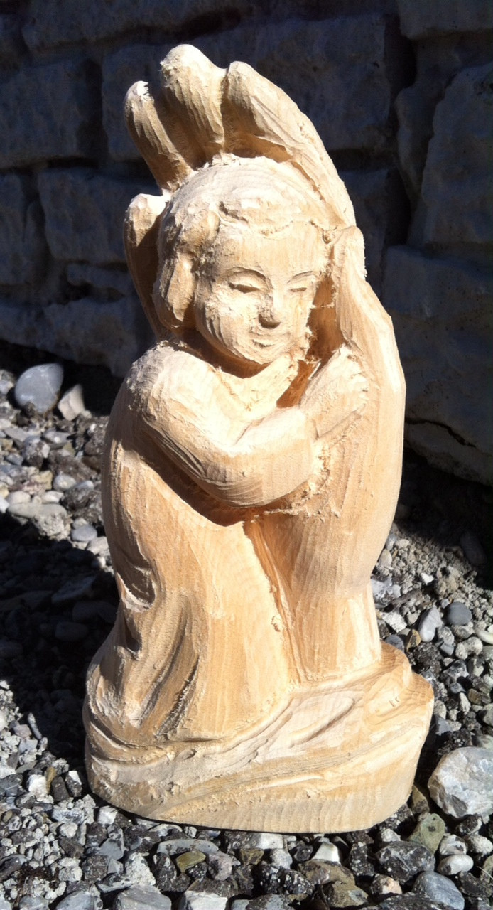 Kind in Gottes Hand, 25 cm, Rohling in Lindenholz