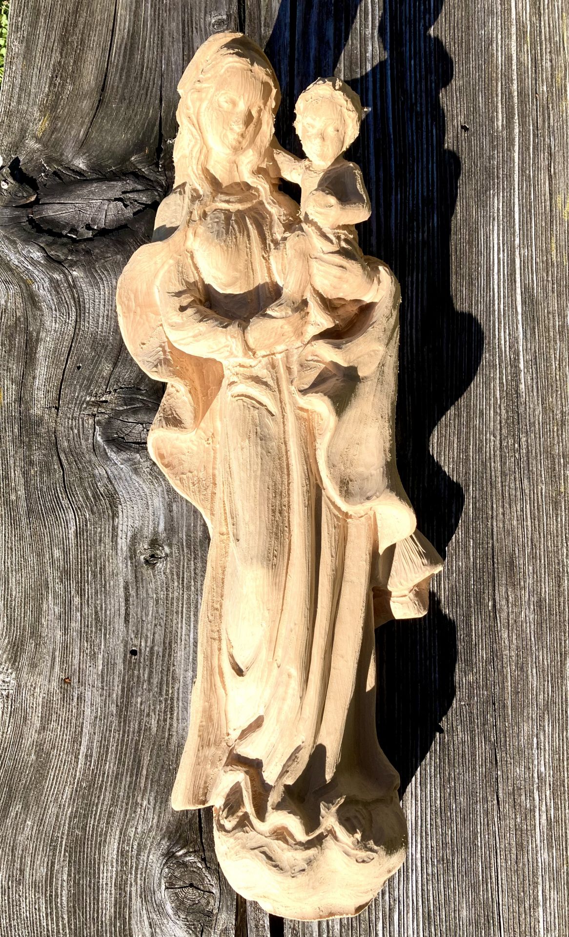Mary of Schwaben 58 cm, wooden blank in limewood